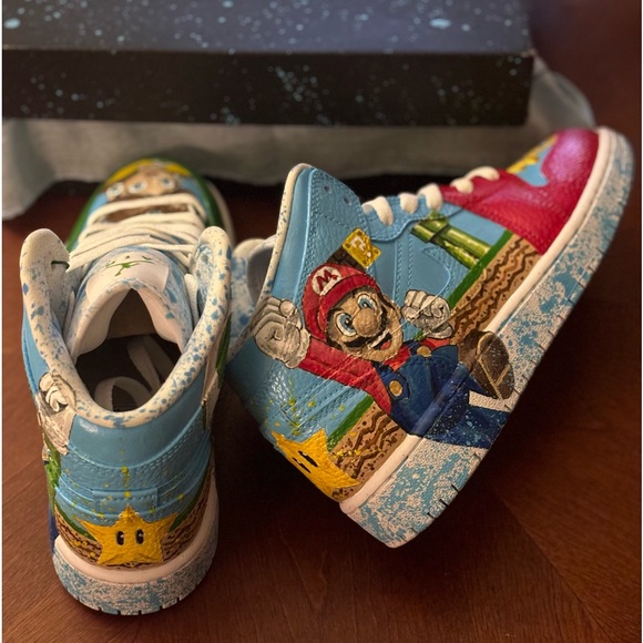 Jordan | Shoes | Air Jordan Of 1 Super Mario Bros Custom Colorway ...